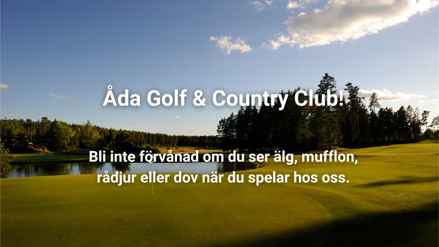 Åda Golf & Country Club | Startsida